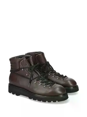 Premiata Leather Lace-up Ankle Boots