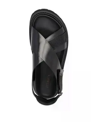 Premiata Crossover Strap Leather Sandals