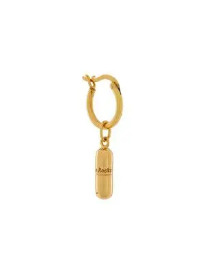 TRUE ROCKS Pill Hoop Earring - Gold