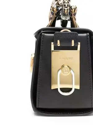 LANVIN Medium Pencil Cat Leather Bag With Signature Motif