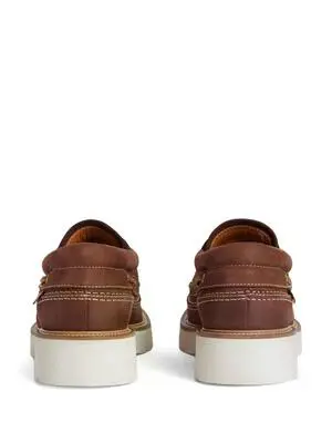 Dsquared2 Lace-up Leather Boat Shoes
