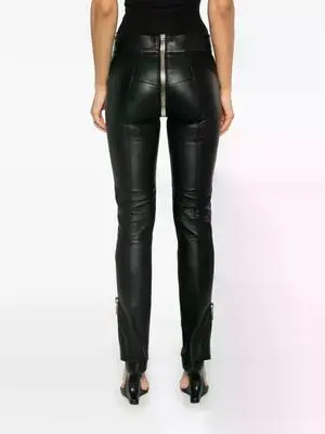 MITILIANE COUTURE Leather Trousers - Black