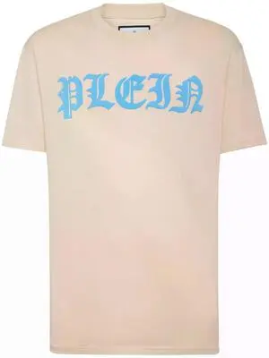 Philipp Plein Gothic Plein Cotton T-shirt - Neutrals