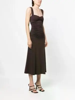 REFORMATION Suvi Ruched Midi Dress