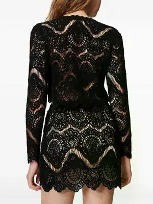 TWINSET Crochet Mini Skirt