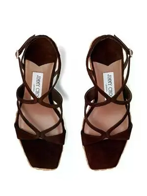 JIMMY CHOO Ayla 85 Wedge Sandals