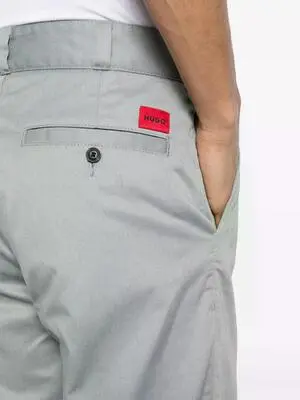 Hugo Pressed-crease Straight-leg Trousers