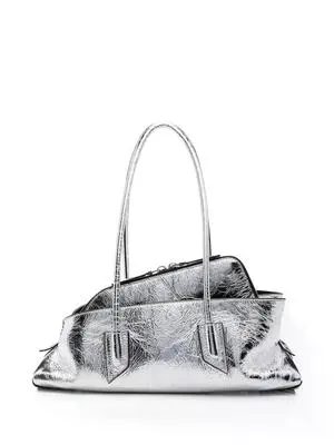Attico Small La Passeggiata Shoulder Bag Silver