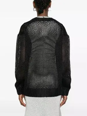 JIL SANDER Open-knit Crew Neck Sweater
