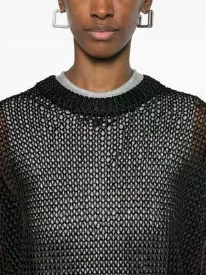 JIL SANDER Open-knit Crew Neck Sweater