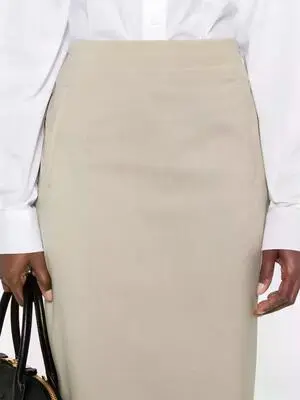 Moschino Virgin Wool Midi Skirt