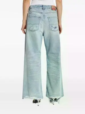 DIESEL® 1996 D-sire Distressed Wide-leg Jeans