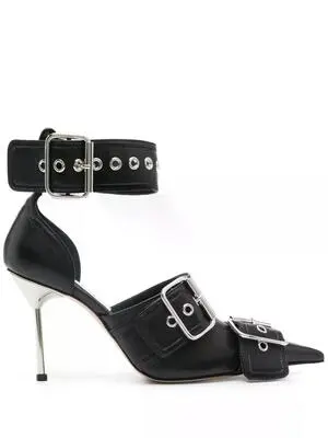 Giuseppe Di Morabito Calf Leather Decorative Buckle Pumps