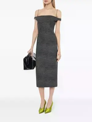 Philosophy Di Lorenzo Serafini Off-shoulder Midi Dress