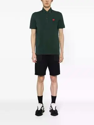 Hugo Drawstring Shorts With Silver-tone Logo Plaque