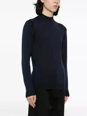 John Smedley Fine-knitted Mock Neck Jumper