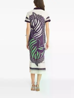 Tory Burch Zebra Print Polo Dress