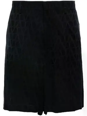 Valentino Garavani Toile Iconographe Jacquard Chino Shorts - Blue