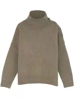 YVES SALOMON Button-up Shoulder Jumper