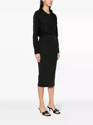 Veronica Beard Malone Layered Midi Dress