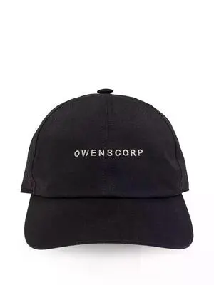 Rick Owens Embroidered Logo Cap - Black