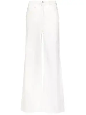 FRAME Le Jane Wide-leg Trousers - Neutrals