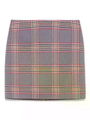 Plain Checks Skirts