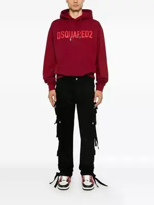 Dsquared2 Logo-print Cool Fit Hoodie - Red