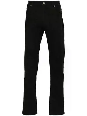 Etro Jacquard Slim-fit Jeans - Black