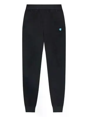Versace Cotton Embroidered-logo Sweatpants