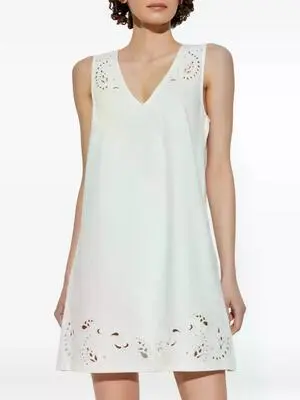 Rag & Bone Embroidered V-neck Mini Dress