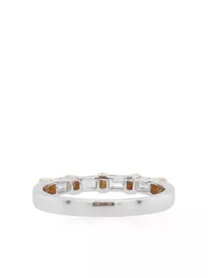 HYT JEWELRY 18kt White Gold Diamond Band Ring