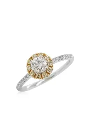 HYT JEWELRY 18kt White Gold Diamond Ring - Silver