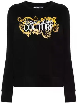 Versace Barocco Logo Print Sweatshirt