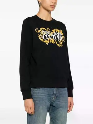 Versace Barocco Logo Print Sweatshirt
