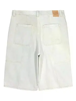 Maison Kitsuné Knee-length Denim Bermuda Shorts - Blue
