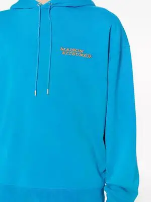 Maison Kitsuné Embroidered Logo Cotton Hoodie