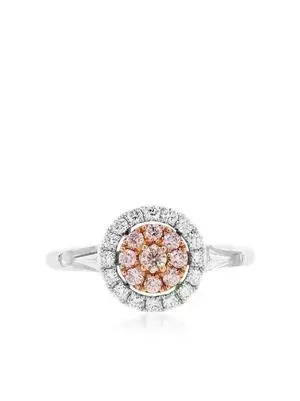 HYT JEWELRY 18kt White Gold Pink Diamond Engagement Ring - Silver