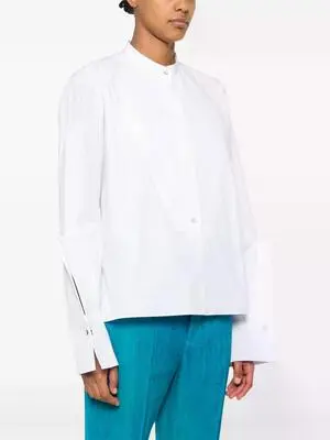JIL SANDER Cropped Cotton Poplin Shirt