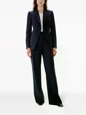 Another Tomorrow Double-breasted Merino Wool Blazer