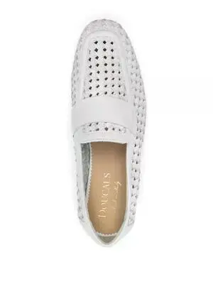 DOUCAL'S Interwoven Leather Loafers