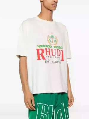 Rhude East Hampton Crest Cotton T-shirt