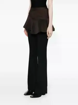 JNBY Asymmetric Wrap Miniskirt With Pleat Detailing