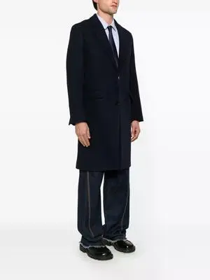 AMI Paris Single-breasted Virgin Wool Coat