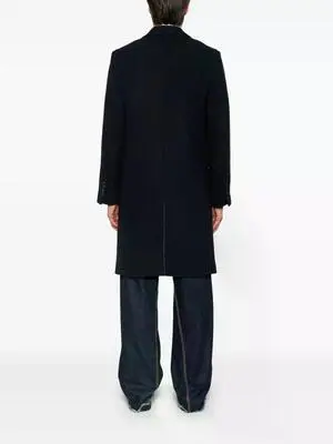 AMI Paris Single-breasted Virgin Wool Coat