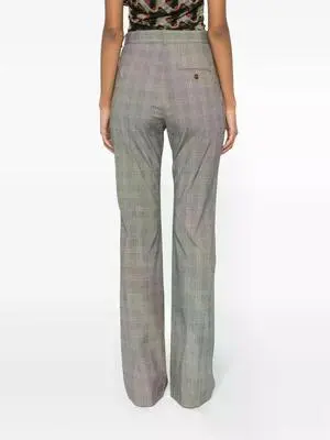 VIVIENNE WESTWOOD Prince Of Wales Check Flared Trousers