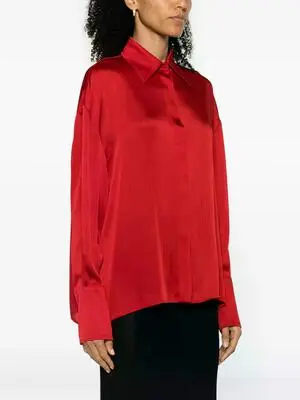 GENNY Satin-finish Button-up Shirt