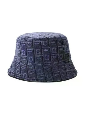 FERRAGAMO Logo Velvet Bucket Hat