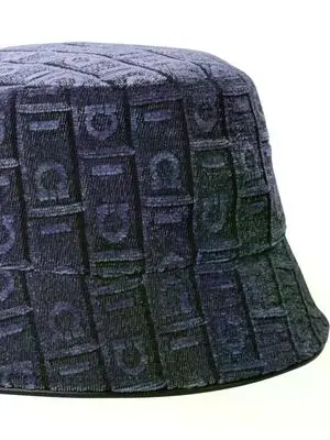 FERRAGAMO Logo Velvet Bucket Hat