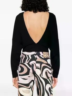 Emilio Pucci Jersey Long Sleeve Bodysuit